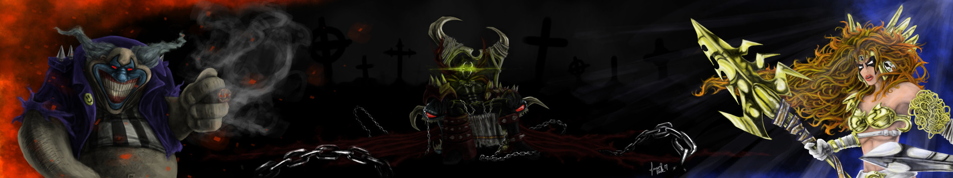 ArtStation - Spawn 3-Screen Wallpaper