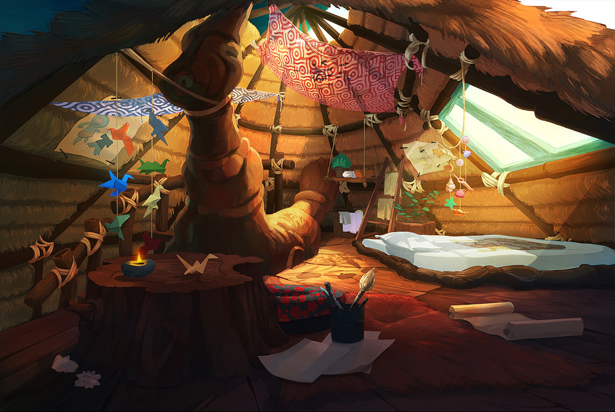 fantasy tree house interior