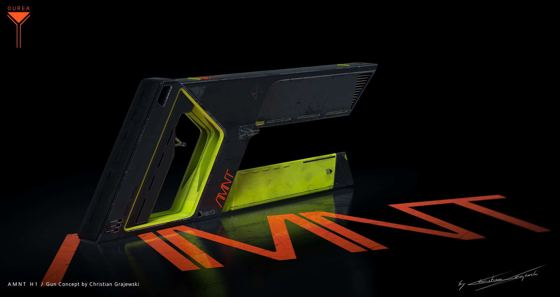 ArtStation - AMNT H1 Gun Concept
