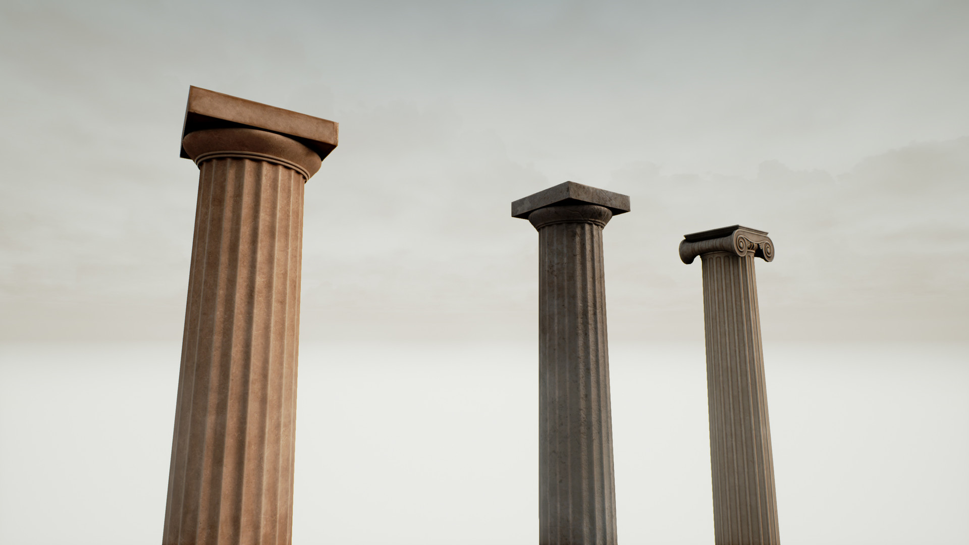 ArtStation - Ionic and Doric columns