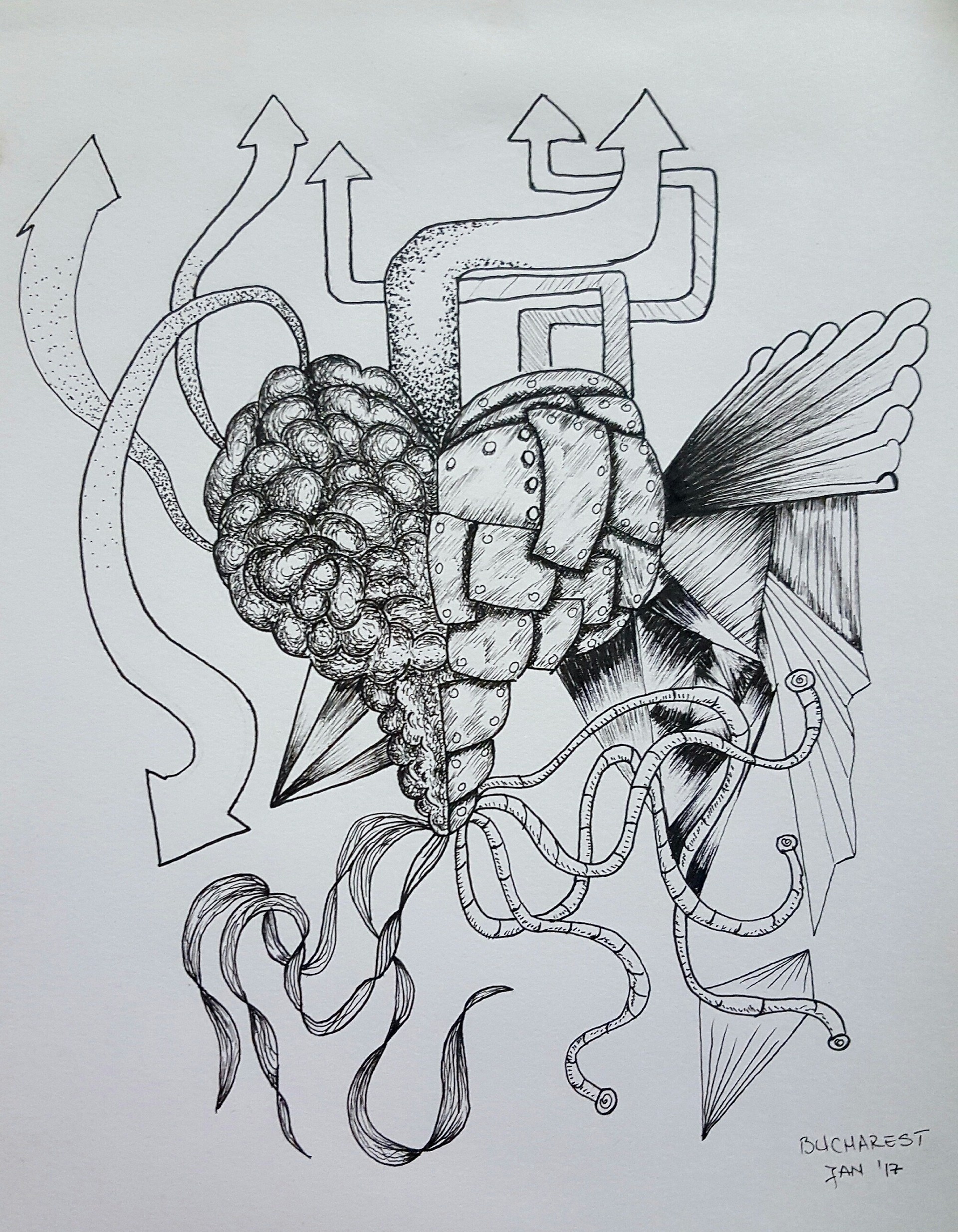 ArtStation - Brain-Heart Surgery Doodle