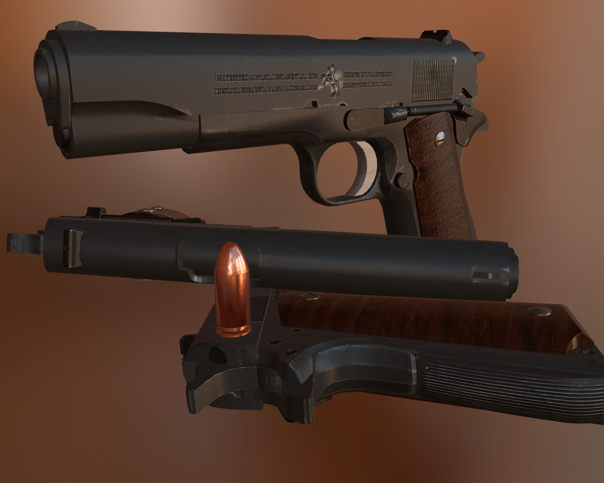 ArtStation - Fully Detailed Colt M-1911