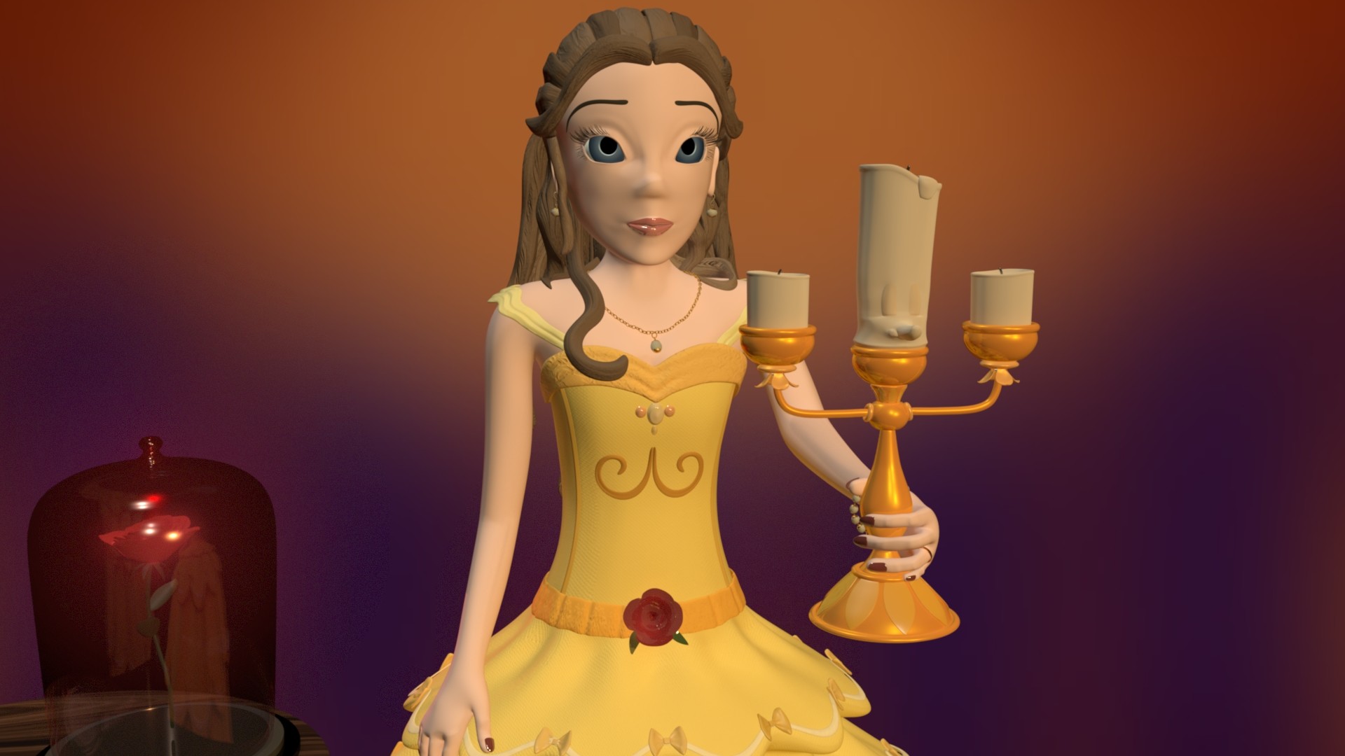 Anna Pledt-Renken - Belle, Beauty and the Beast Character Design