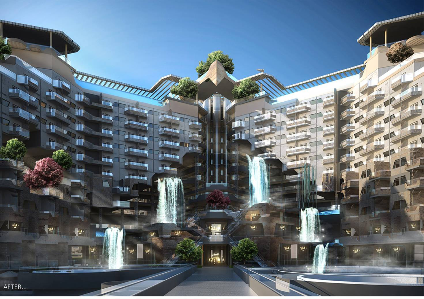 ArtStation - Waterfall Hotel