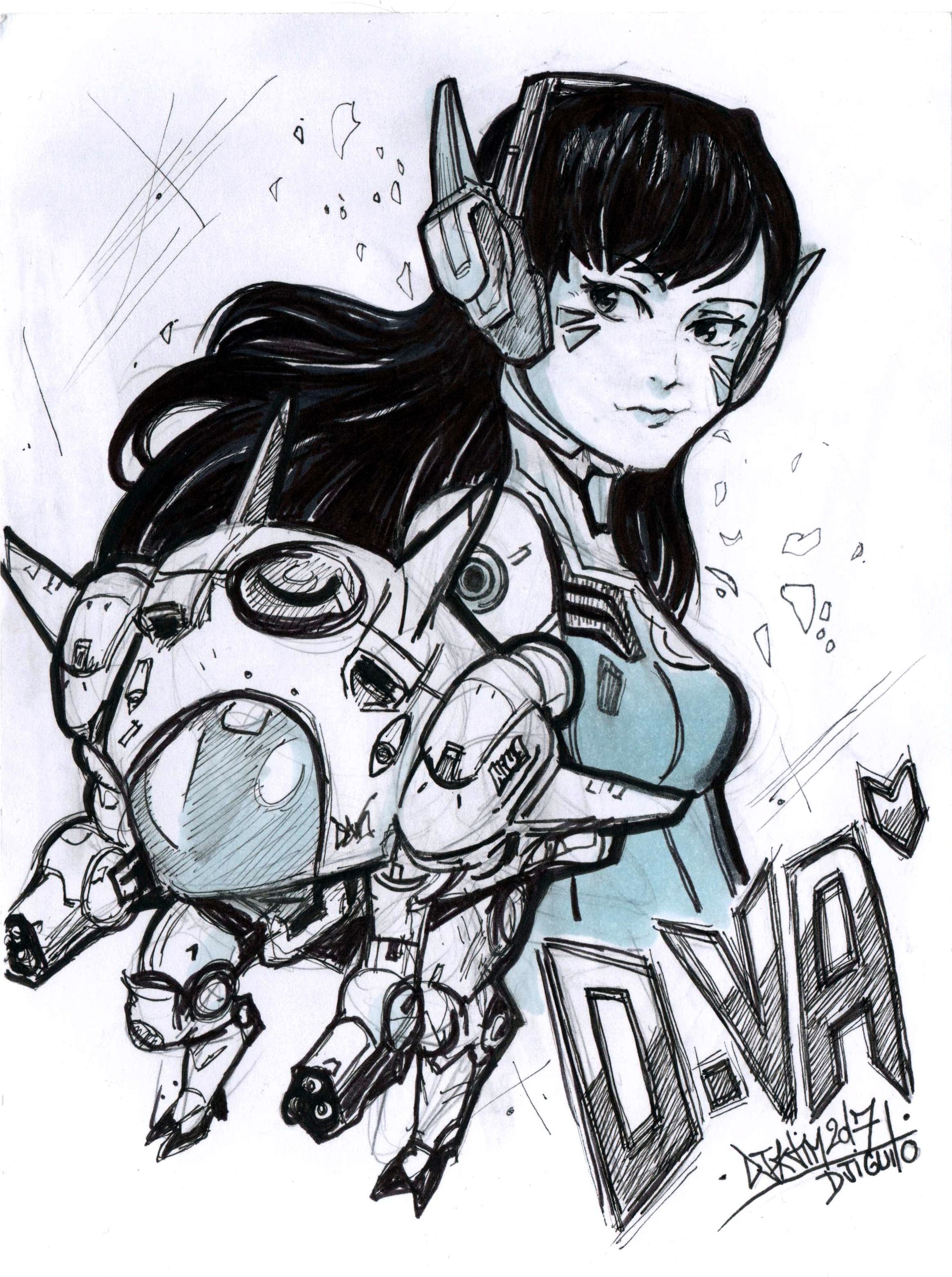 ArtStation - D.VA Overwatch