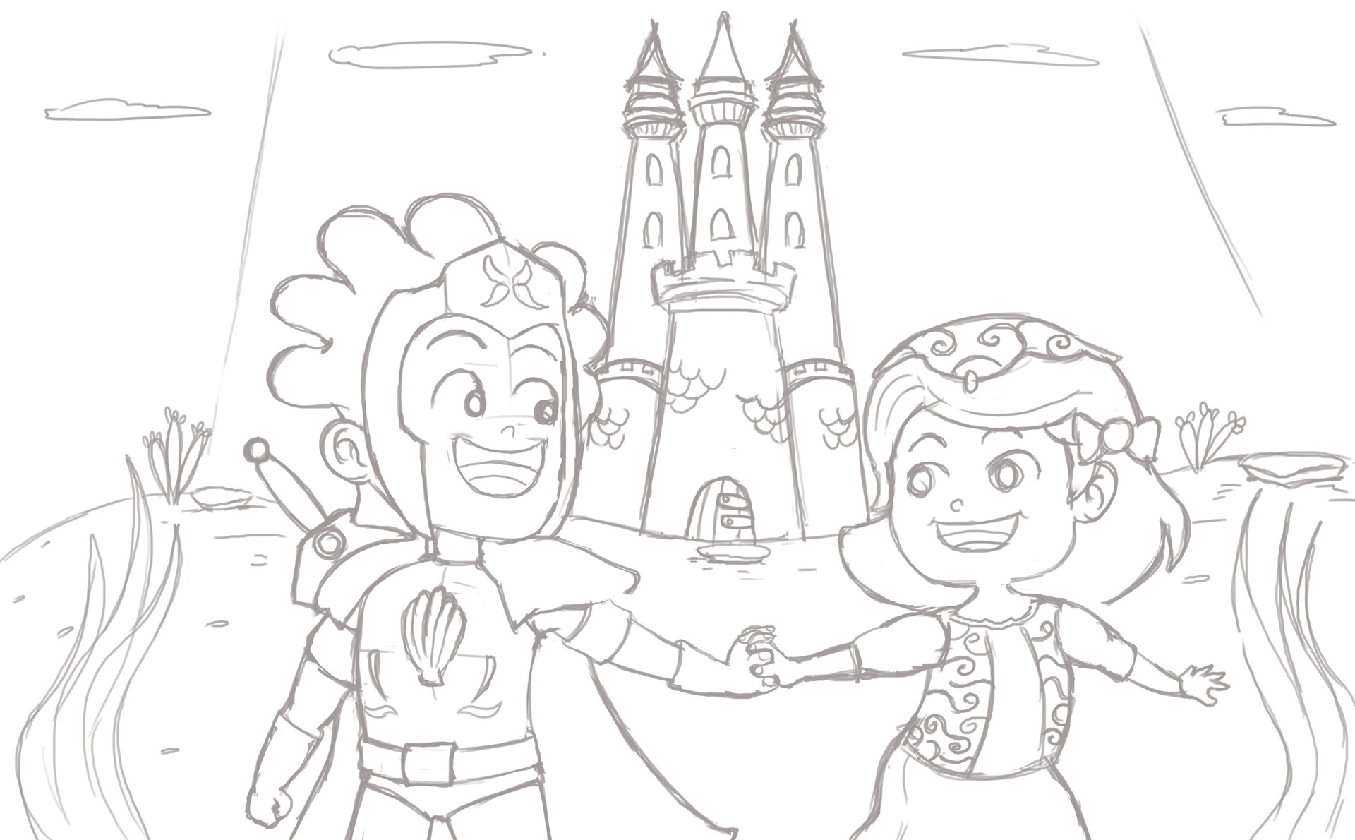 santiago of the seas coloring pages