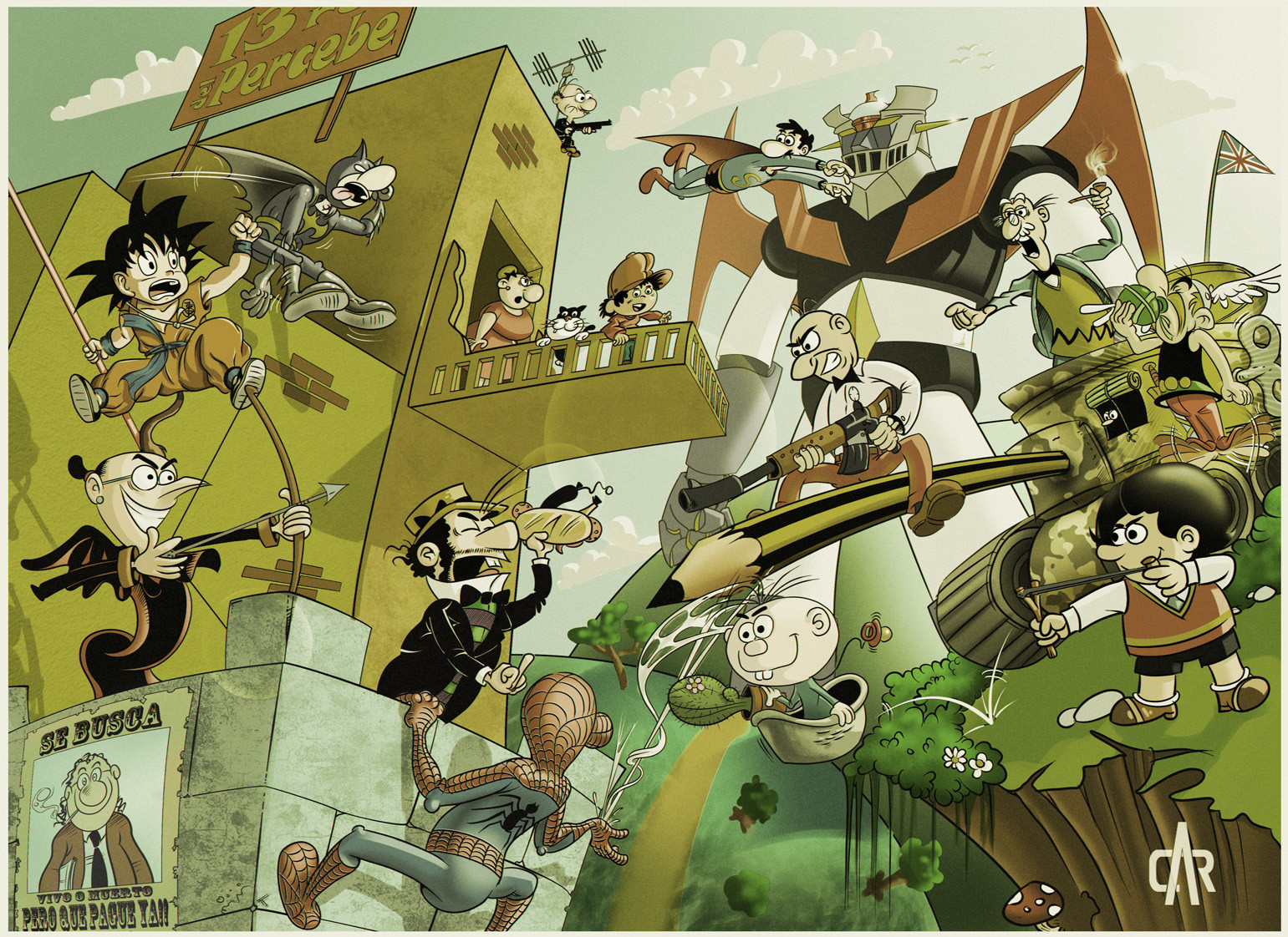 ArtStation - Vintage comic characters