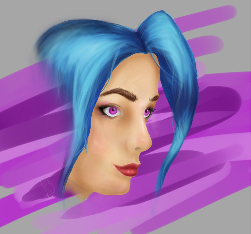 ArtStation - Jinx from League of Legends - Portrait - Study