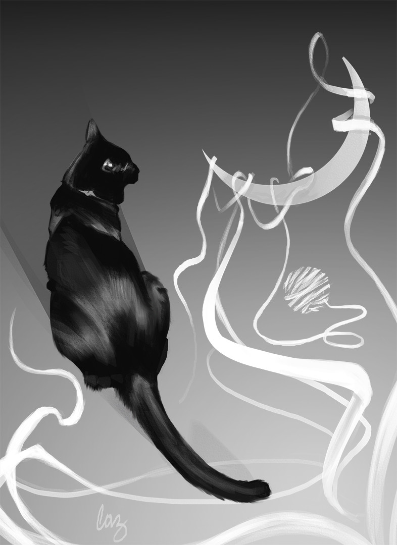 ArtStation - Nyx and the moon