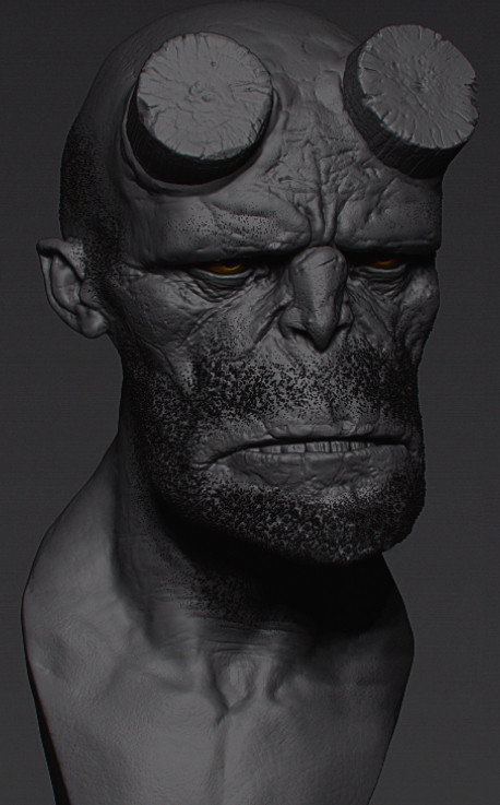 ArtStation - old hellboy sketch