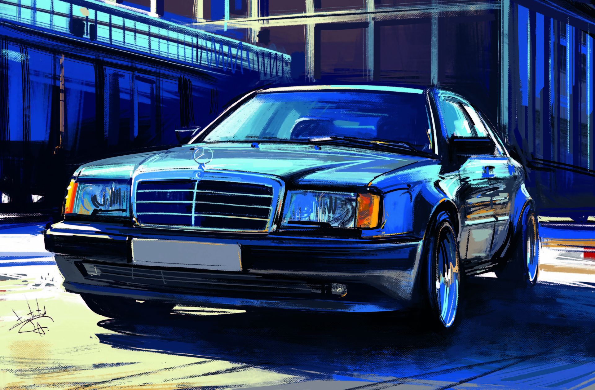 ArtStation - MERCEDES W124
