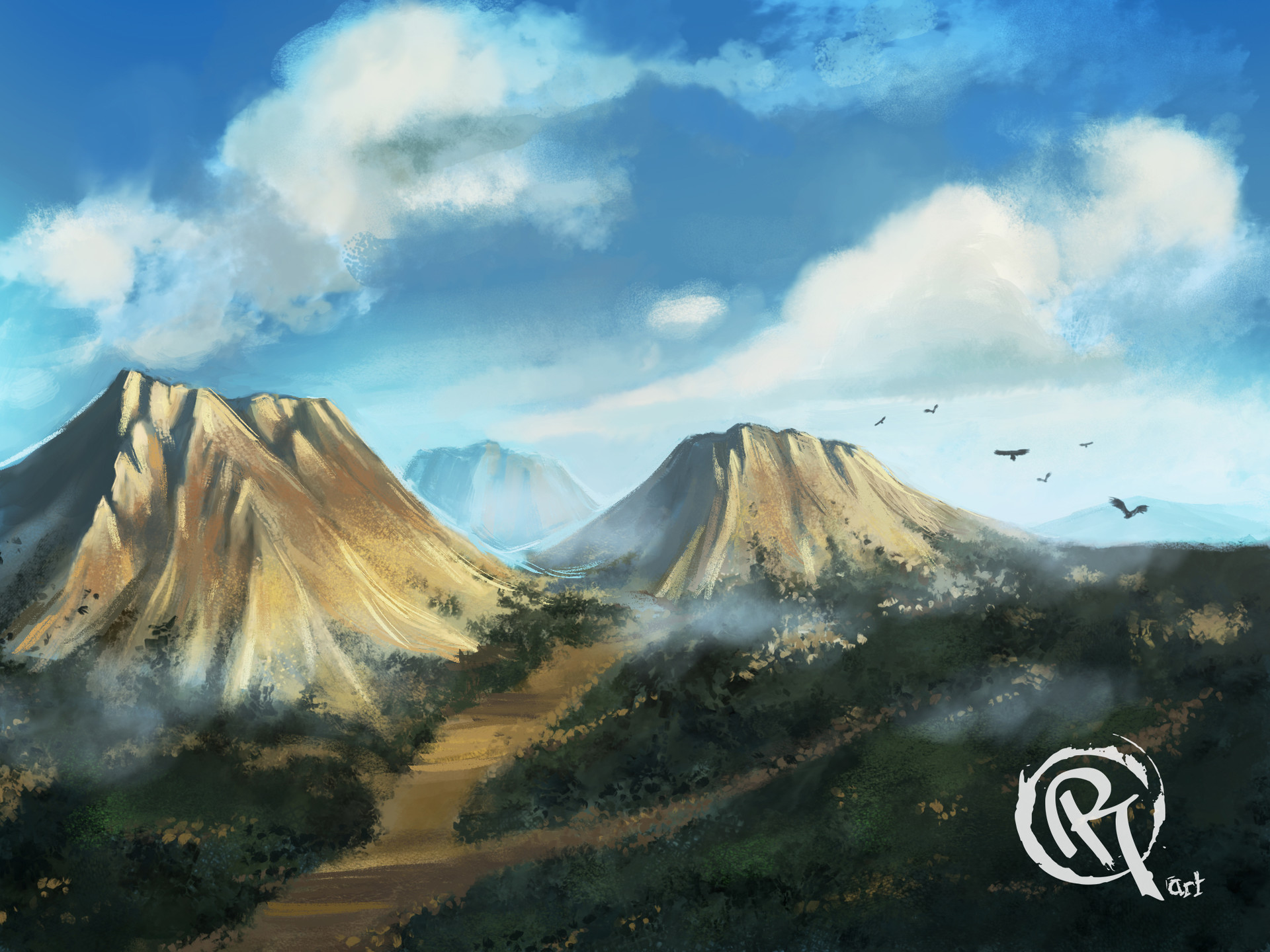 Olga Ryzhkova - study speedpaint landscape