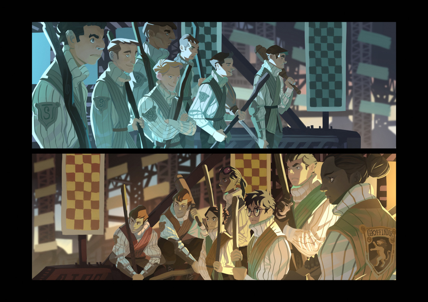 nesskain-nesskain-slytherin-vs-gryffindor-by-nesskain-d8t5m84.jpg (1400 ...