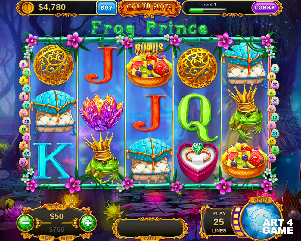 Art4 Game - Merlin Slots - Magic Jackpot - Icons and Frames