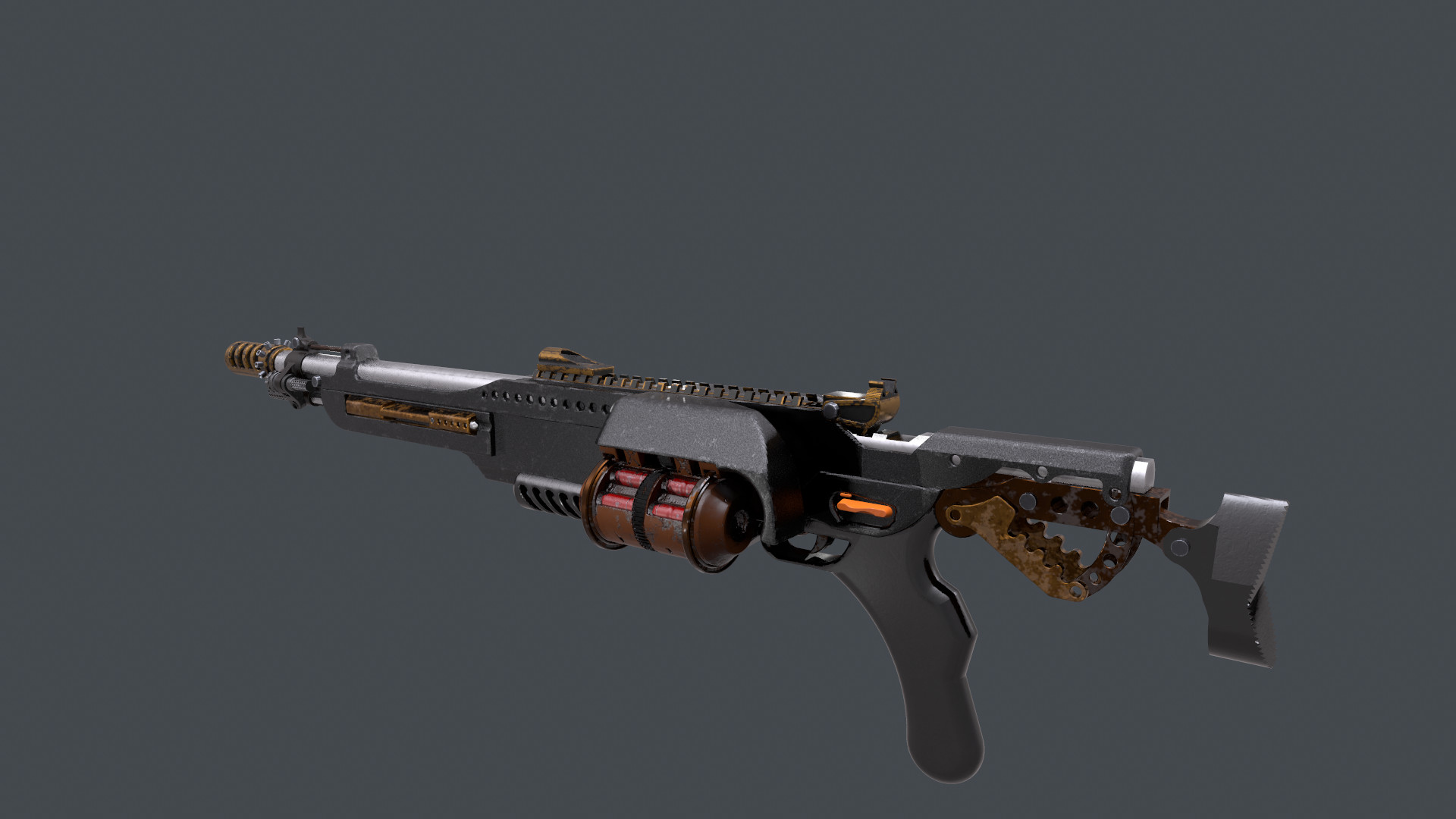 Gregory Stroev - automatic large-caliber shotgun with a rocket launcher