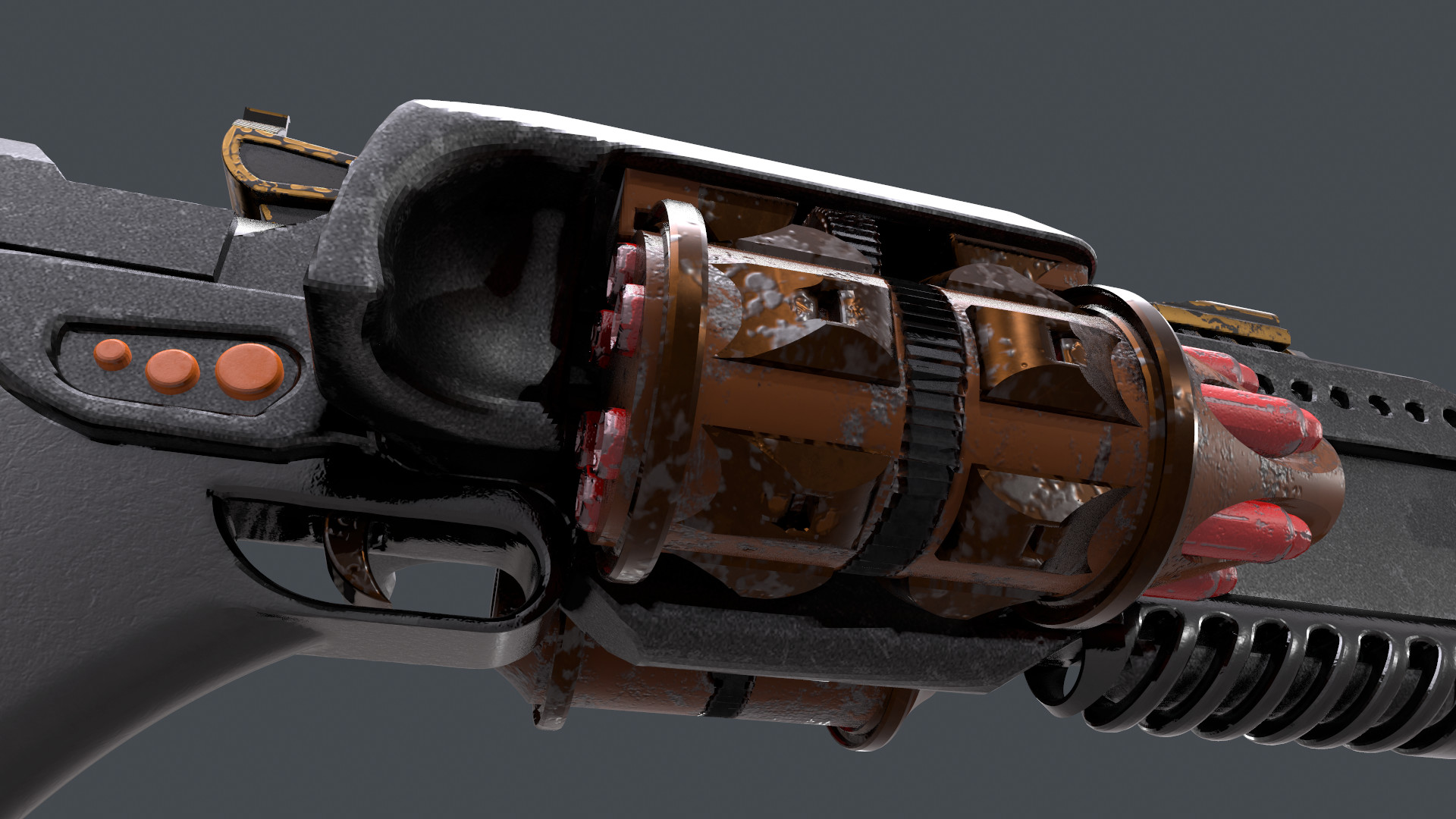 Gregory Stroev - automatic large-caliber shotgun with a rocket launcher