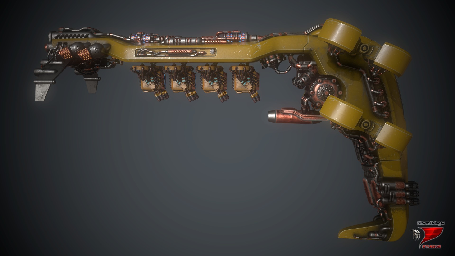 ArtStation - Steampunk-Dieselpunk flying fortress