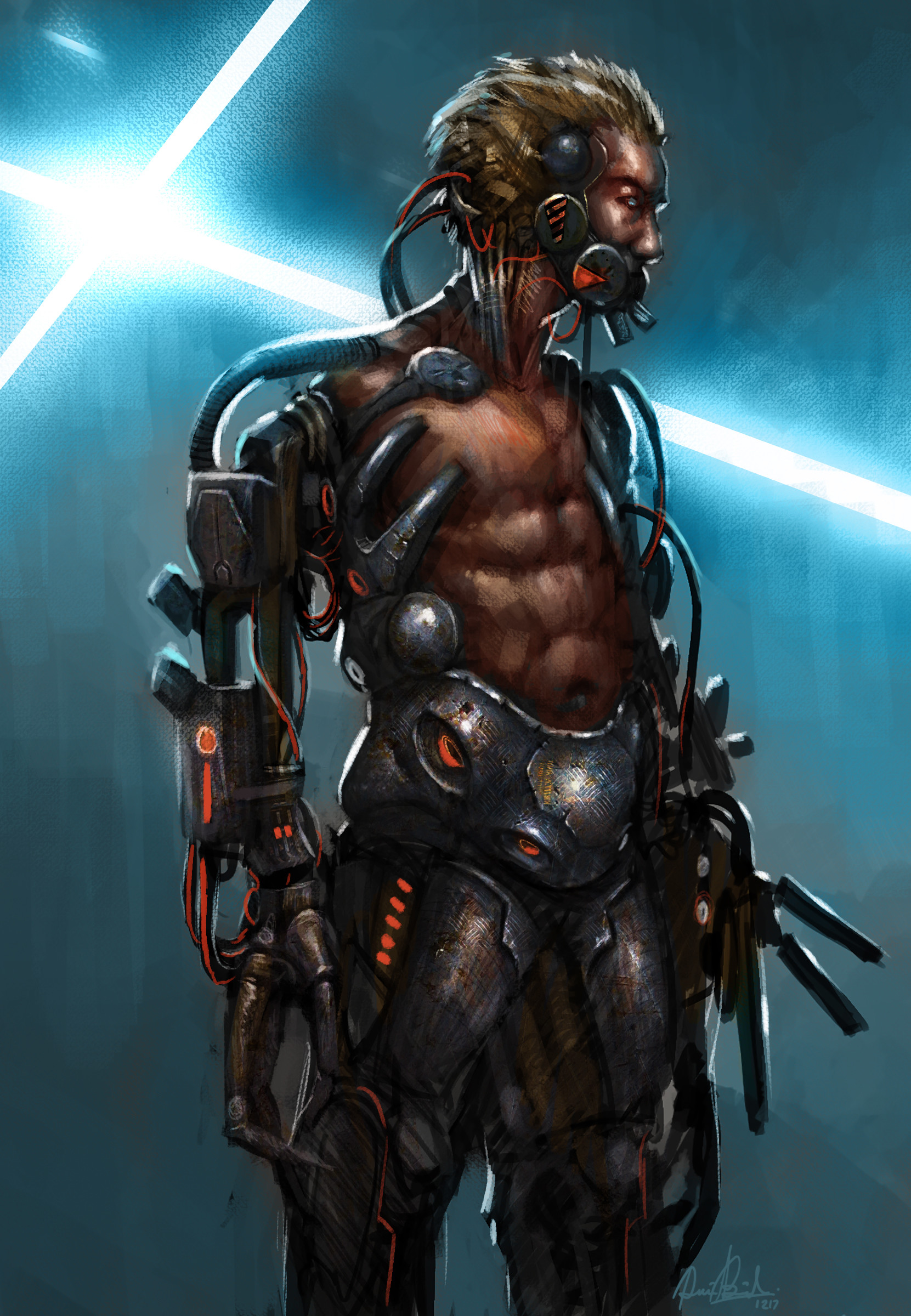 ArtStation - cyber punk character concept