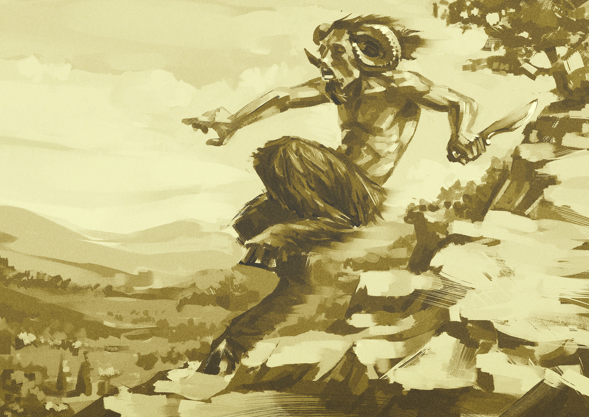 ArtStation - Satyr_on_the_hunt