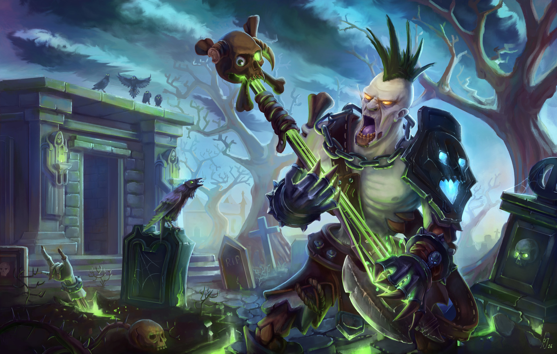 ArtStation - Undead necro bard