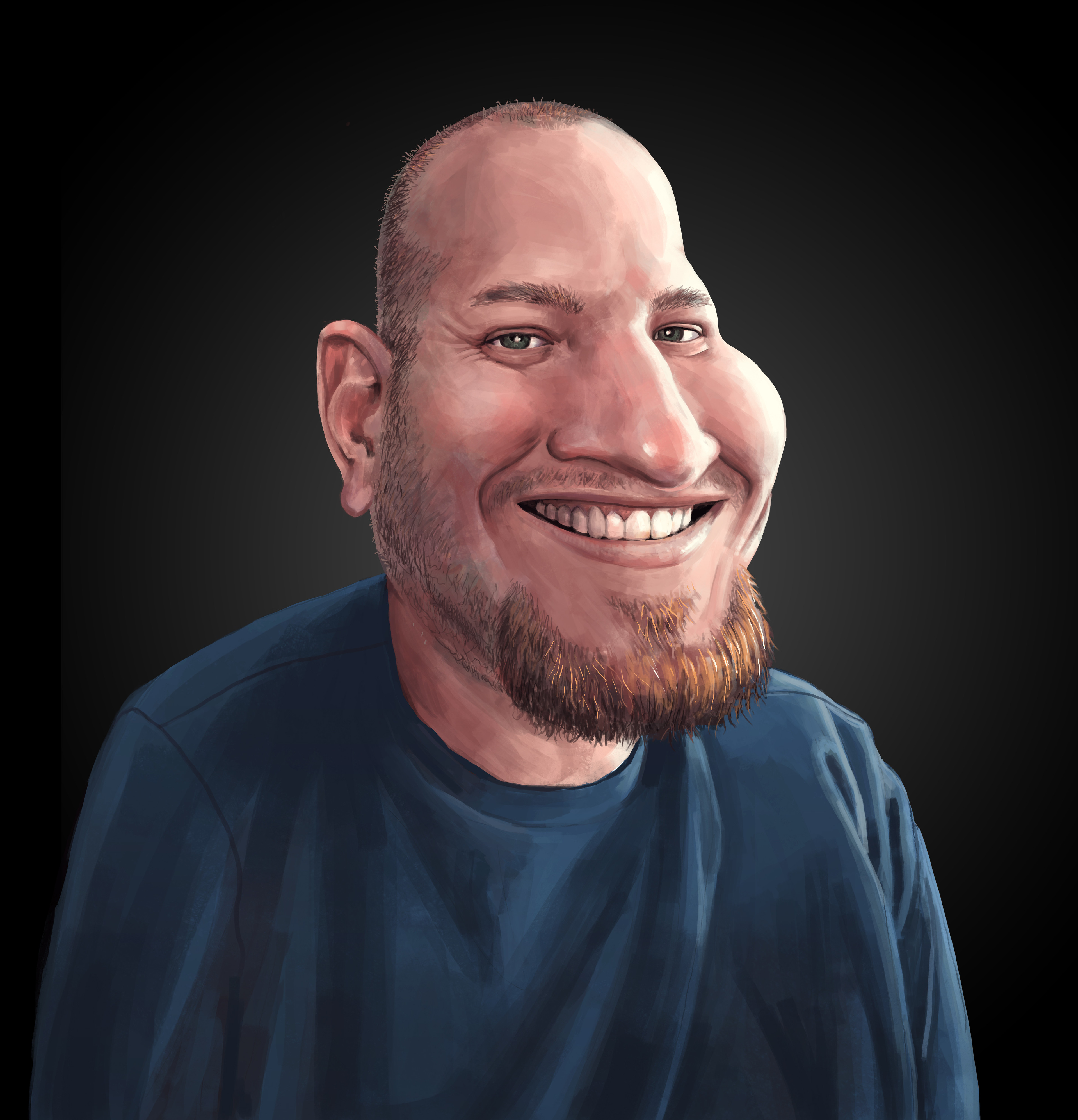 Nathan Gordon - Dan Caricature