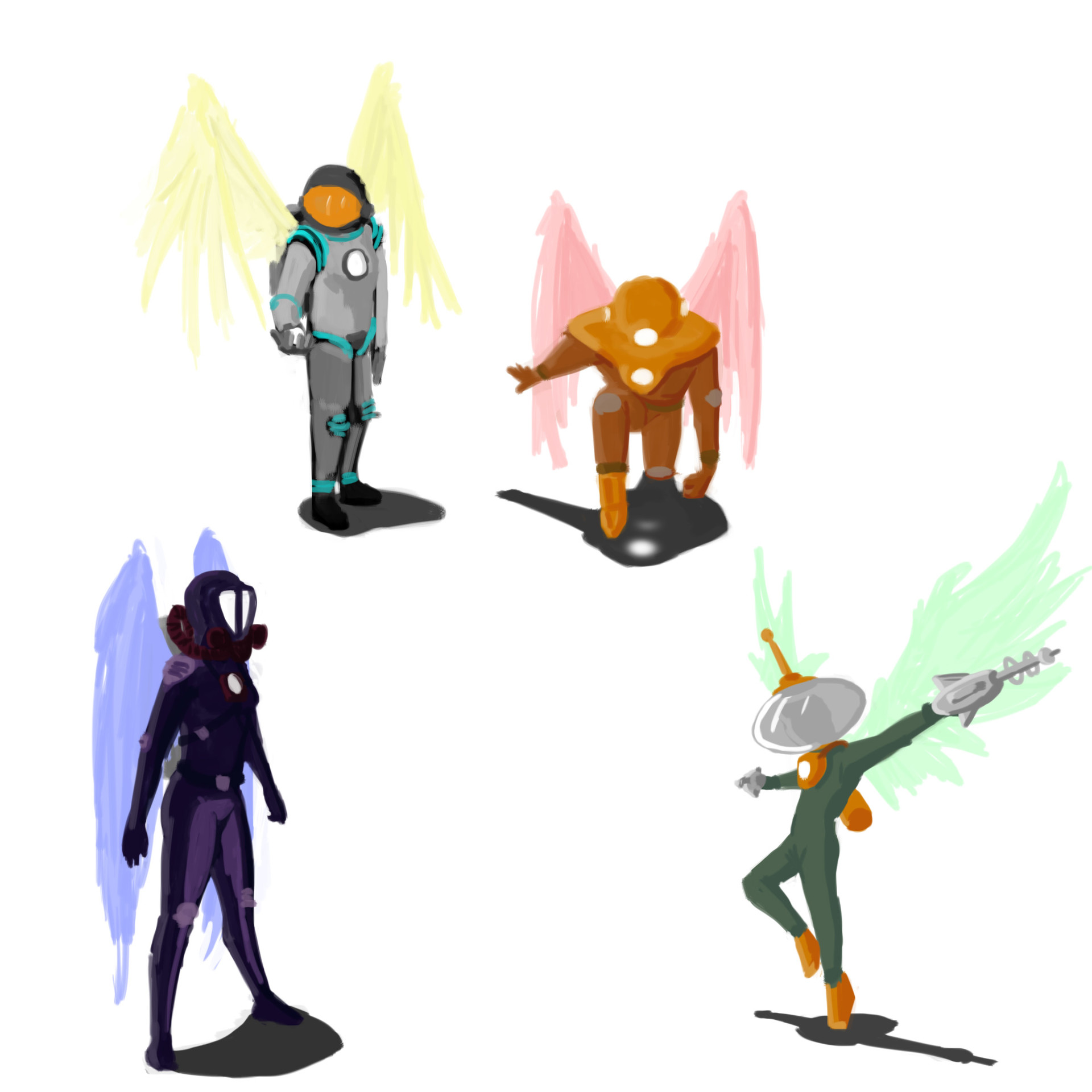 ArtStation - Sea Space Angel Concepts