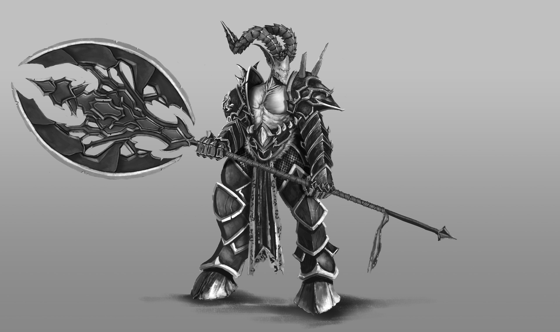 ArtStation - Demon warrior