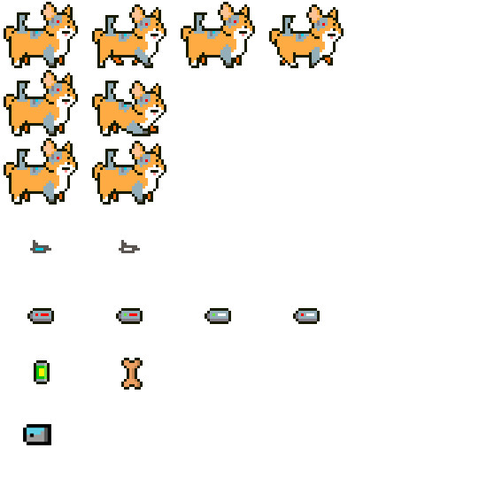 ArtStation - Corgiborg Sprite sheet