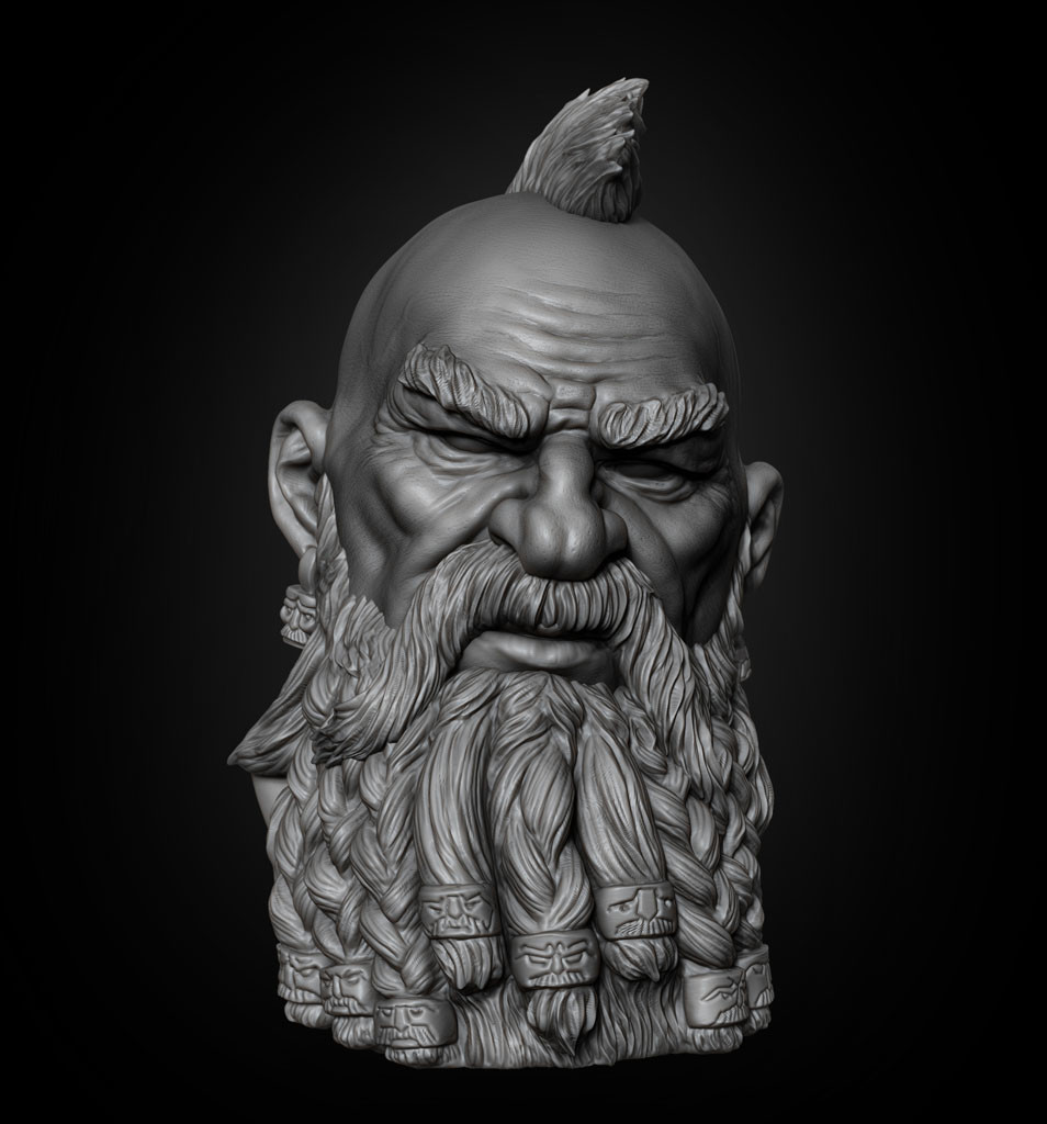 ArtStation - Dwarf Head