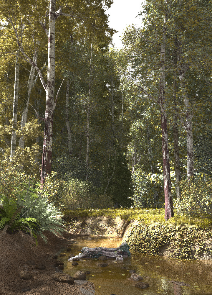 ArtStation - Forest stream