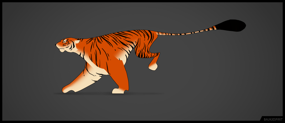 Baukje Jagersma - Stylized Tiger Run Cycle