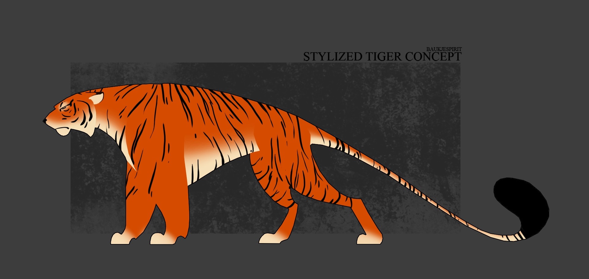 Baukje Jagersma - Stylized Tiger Run Cycle