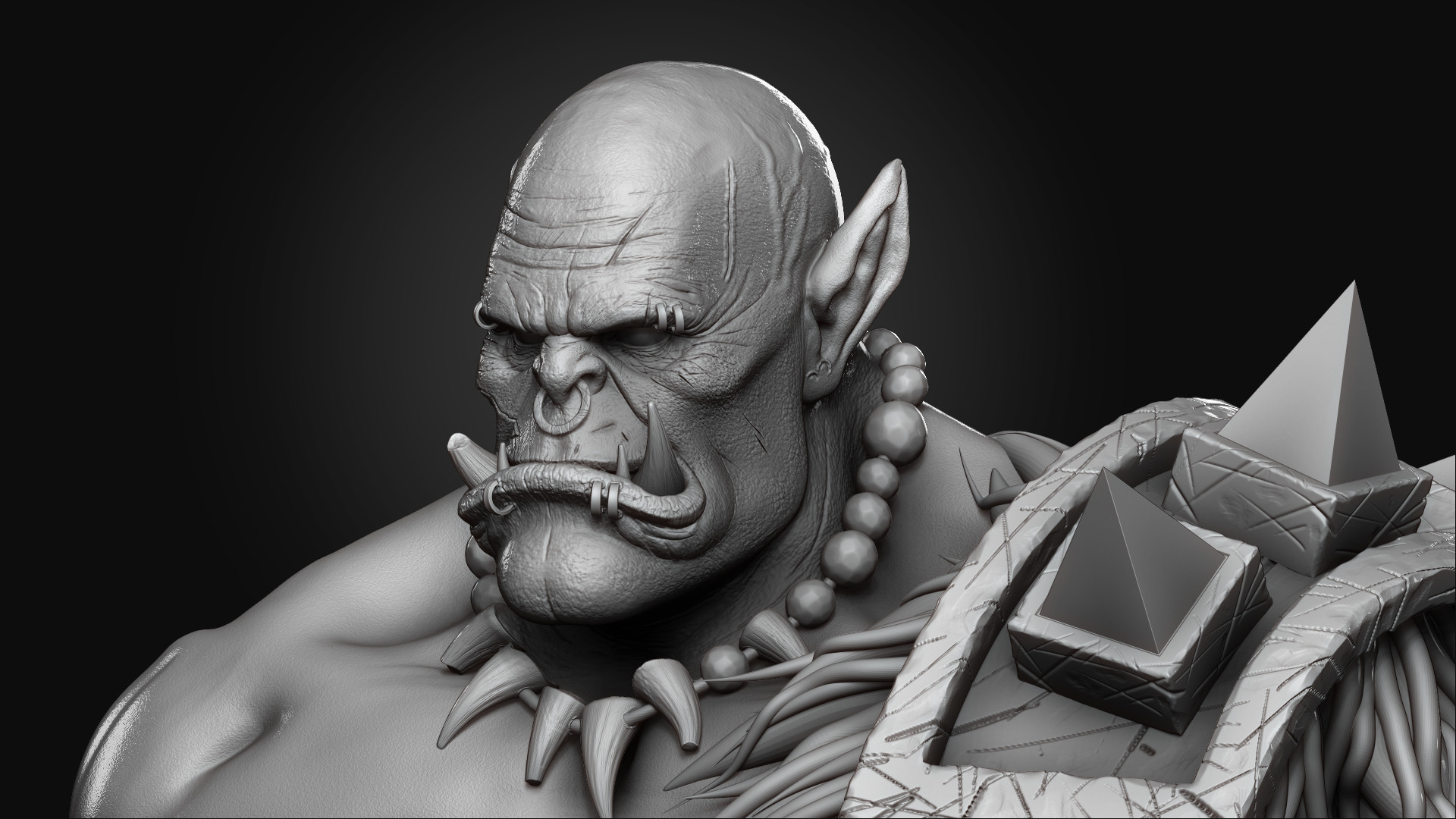 3d Orc Face