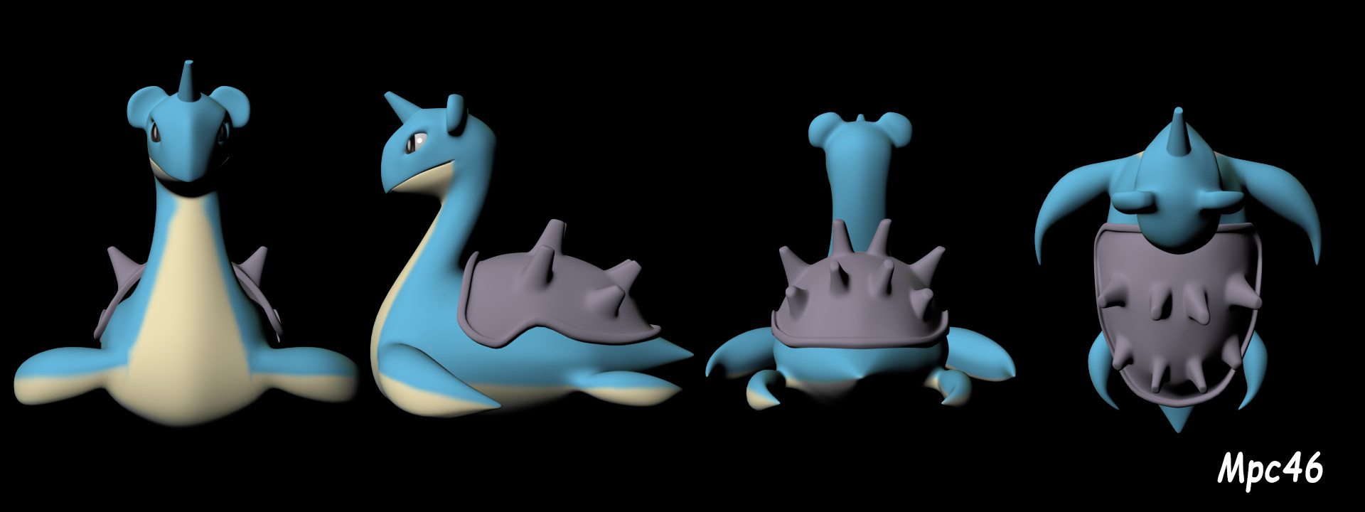ArtStation - Pokemon #131 Lapras 3D Model