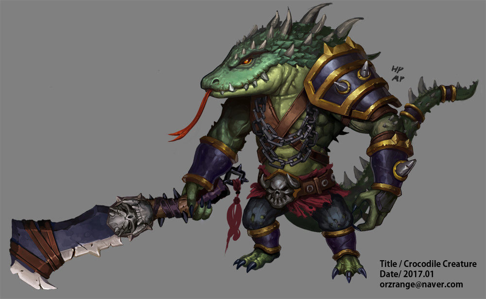 ArtStation - Crocodile Creature