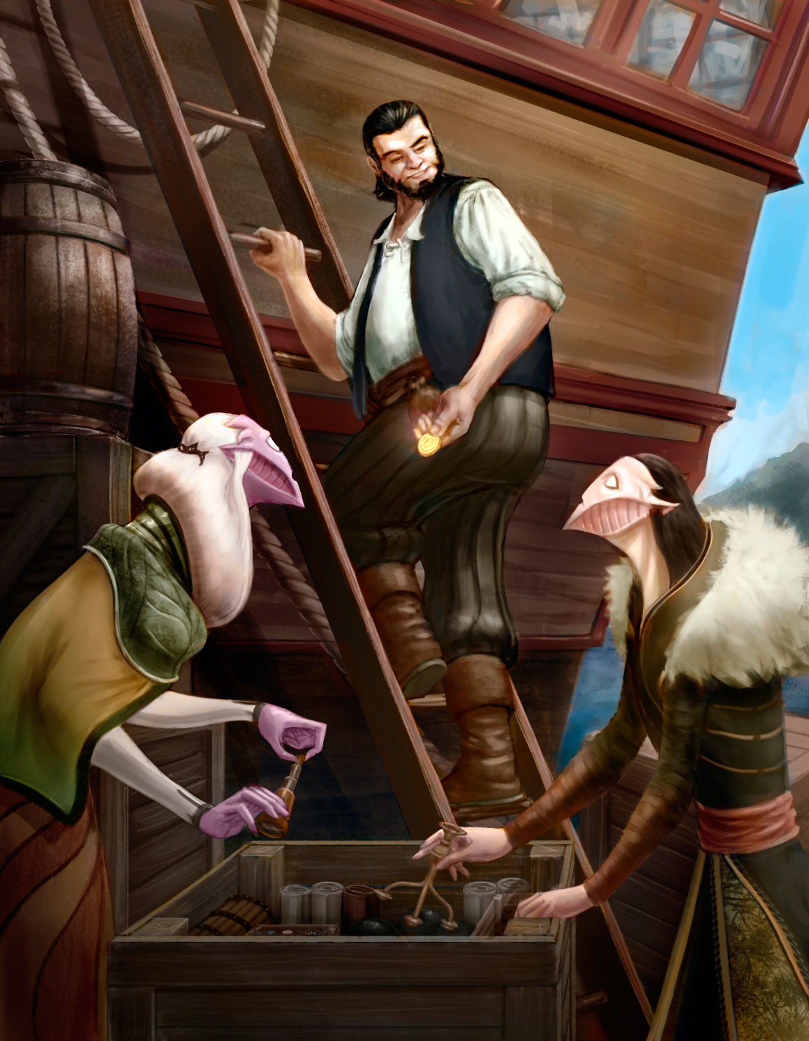 ArtStation - Ace of Coins; Personal Project