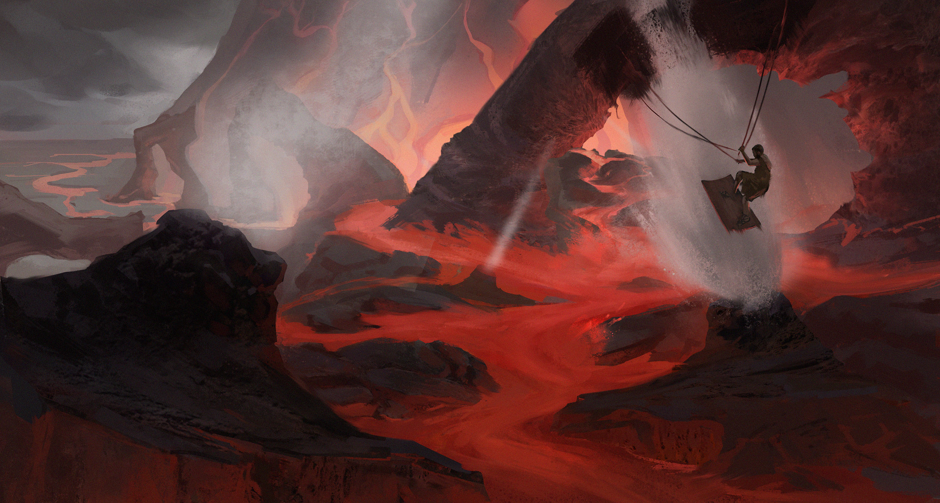 ArtStation - Volcano Landscape