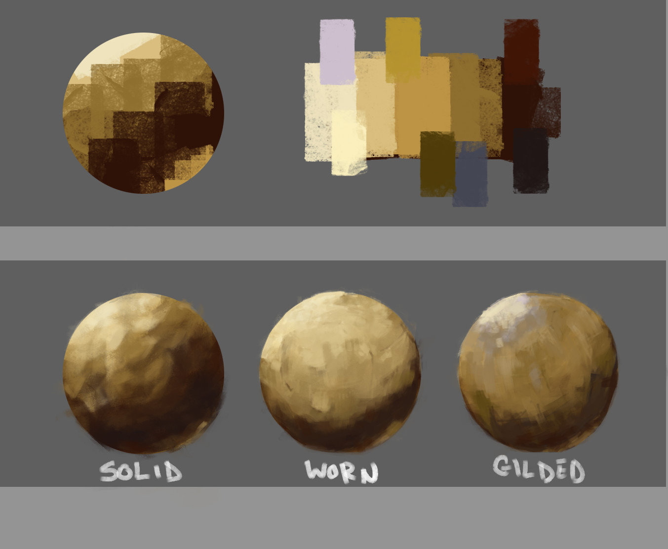 ArtStation - Gold Material Study