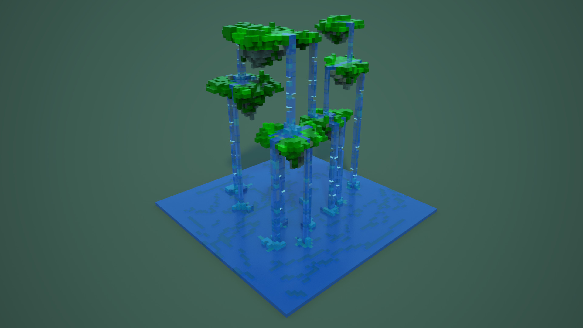 ArtStation - Floating Islands Voxel