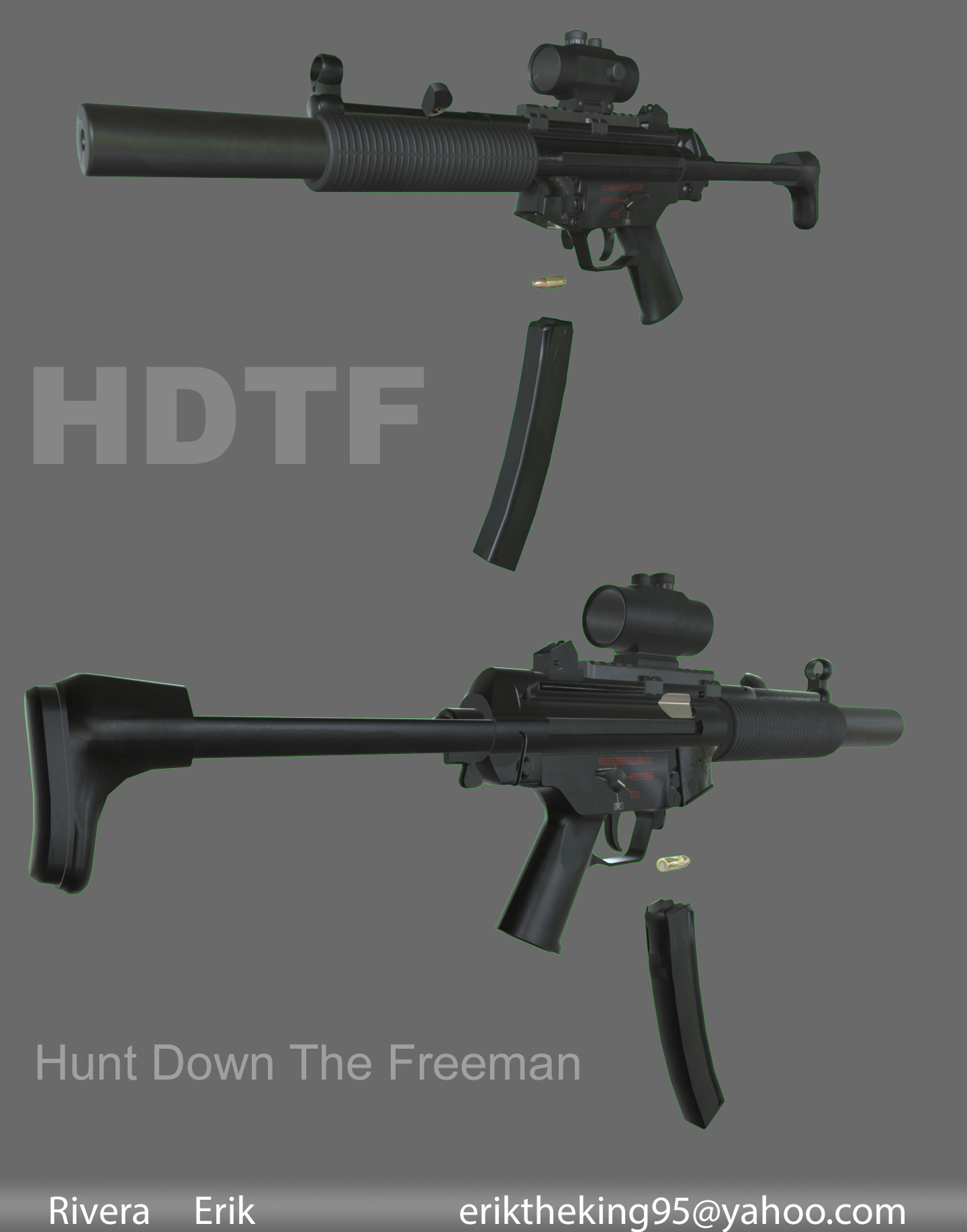 ArtStation - Hunt Down The Freeman - MP5SD