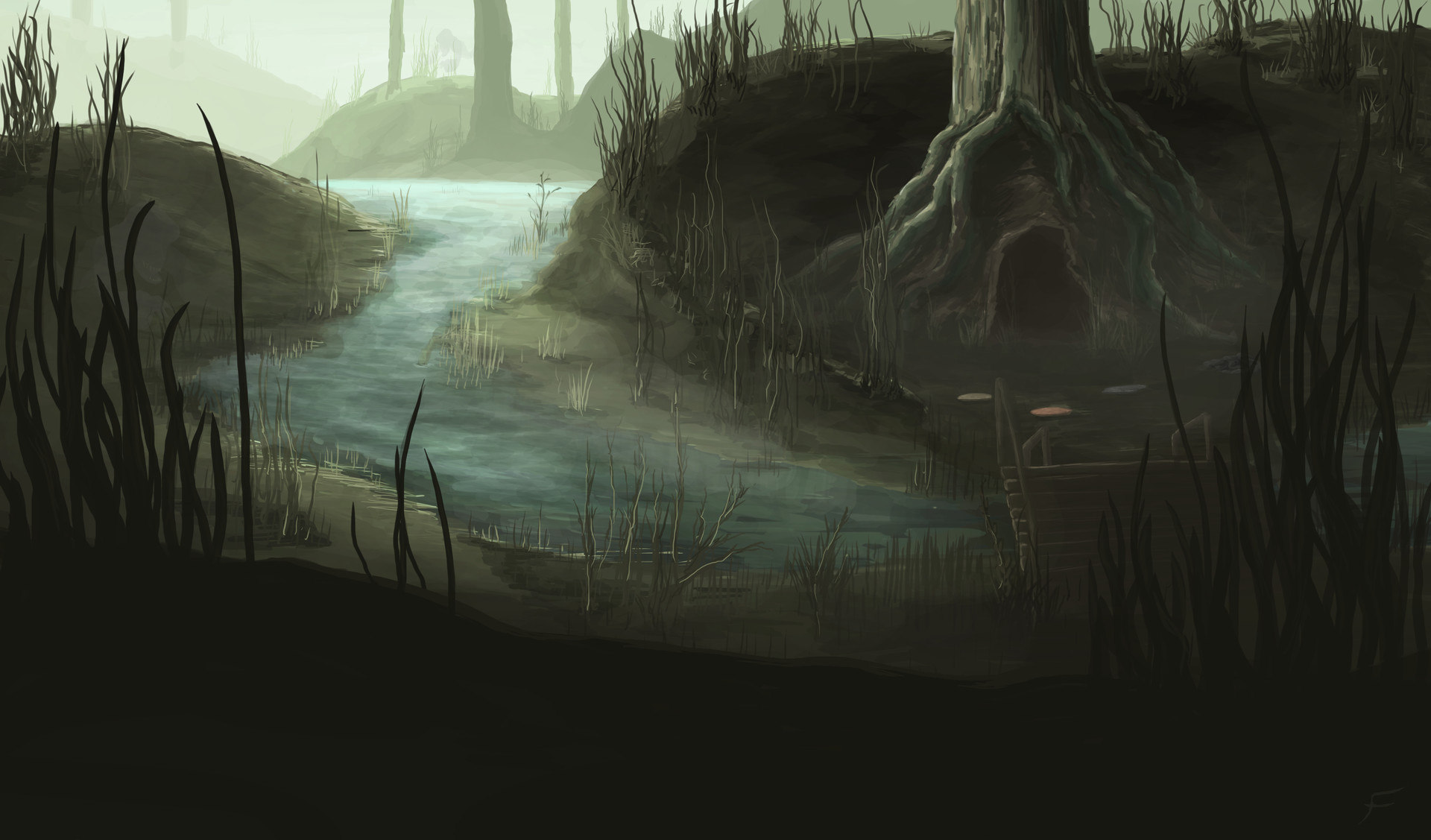 ArtStation - Mort Myre Swamp - Filliman's Island
