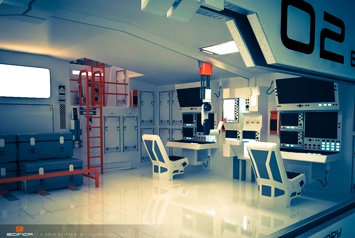 Anton Cermak - SciFi Interior Design - Hard surface 3D model