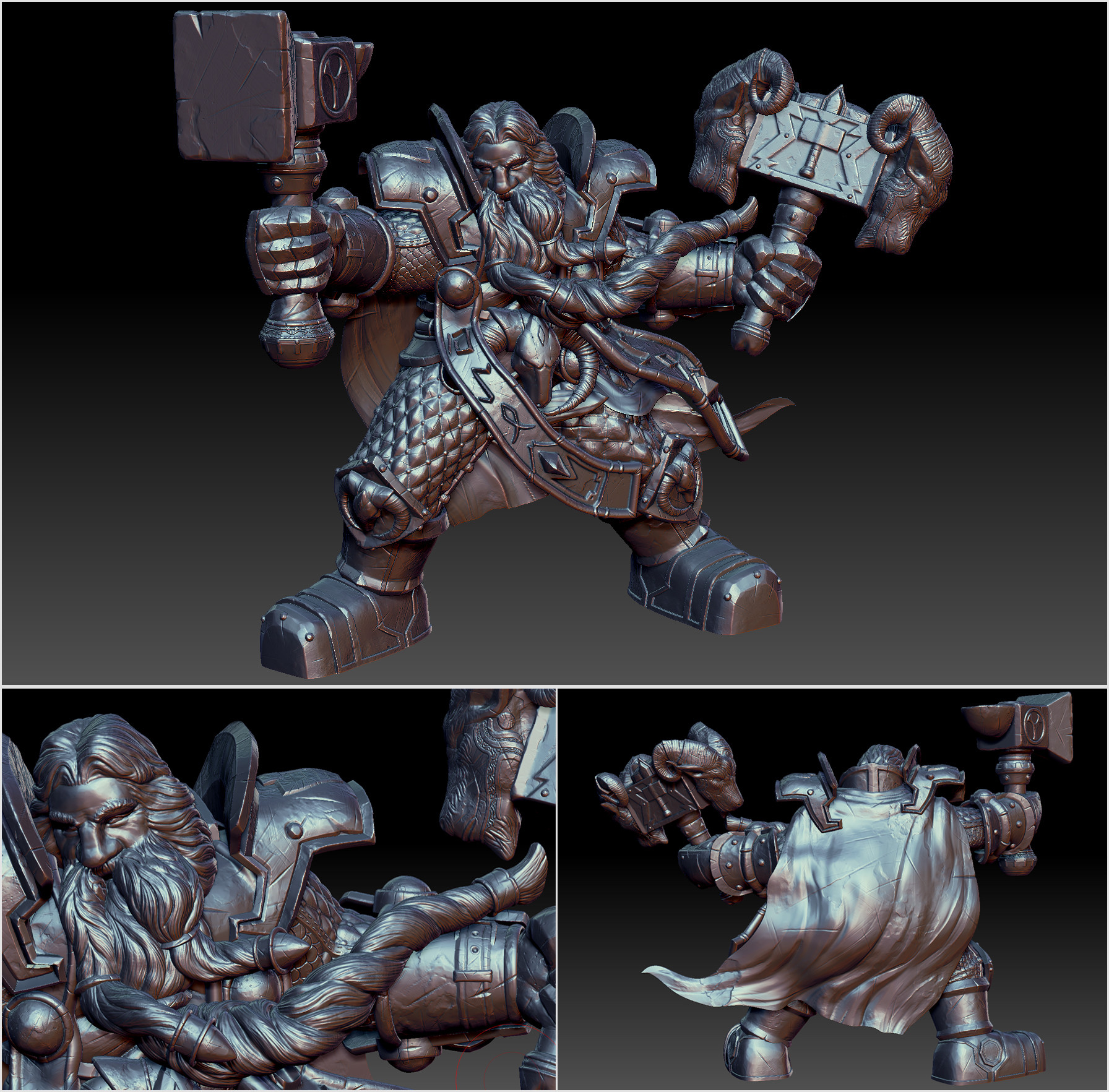 ArtStation - Dwarf staue