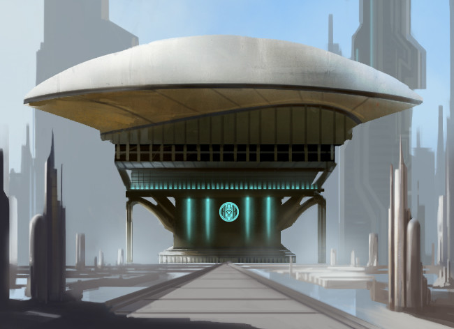 ArtStation - "Worlds Collide" - Genesis Headquarters
