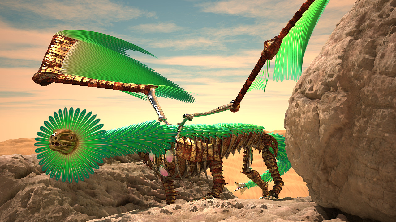 ArtStation - Mechanical dragon