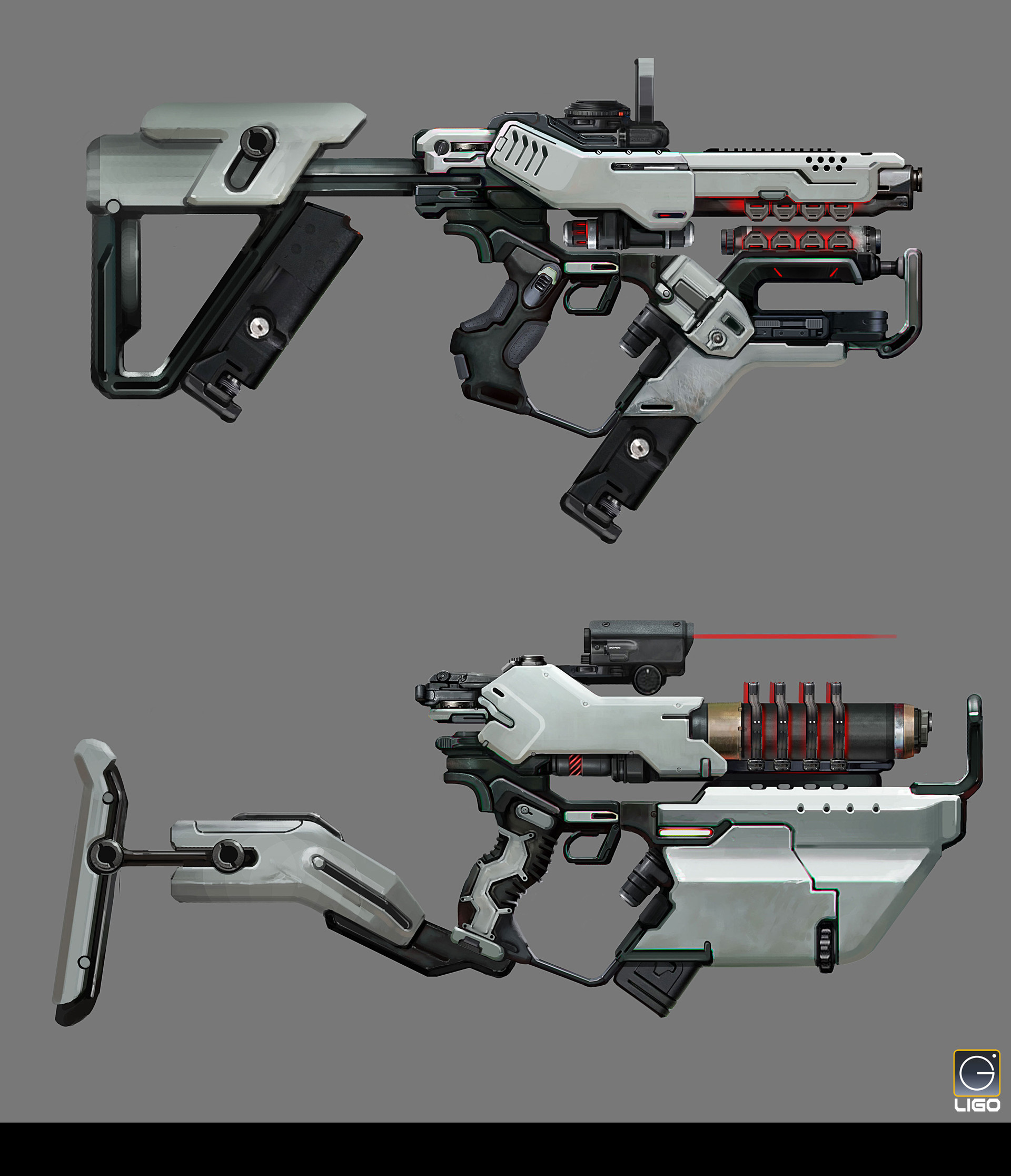 ArtStation - hand gun Design for the RISING FIRE