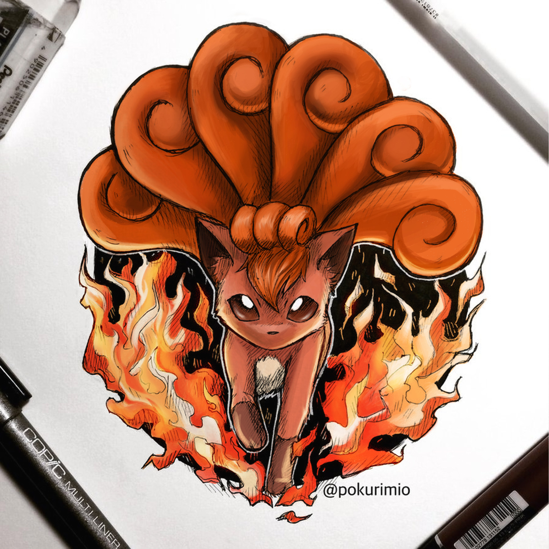 cute vulpix art