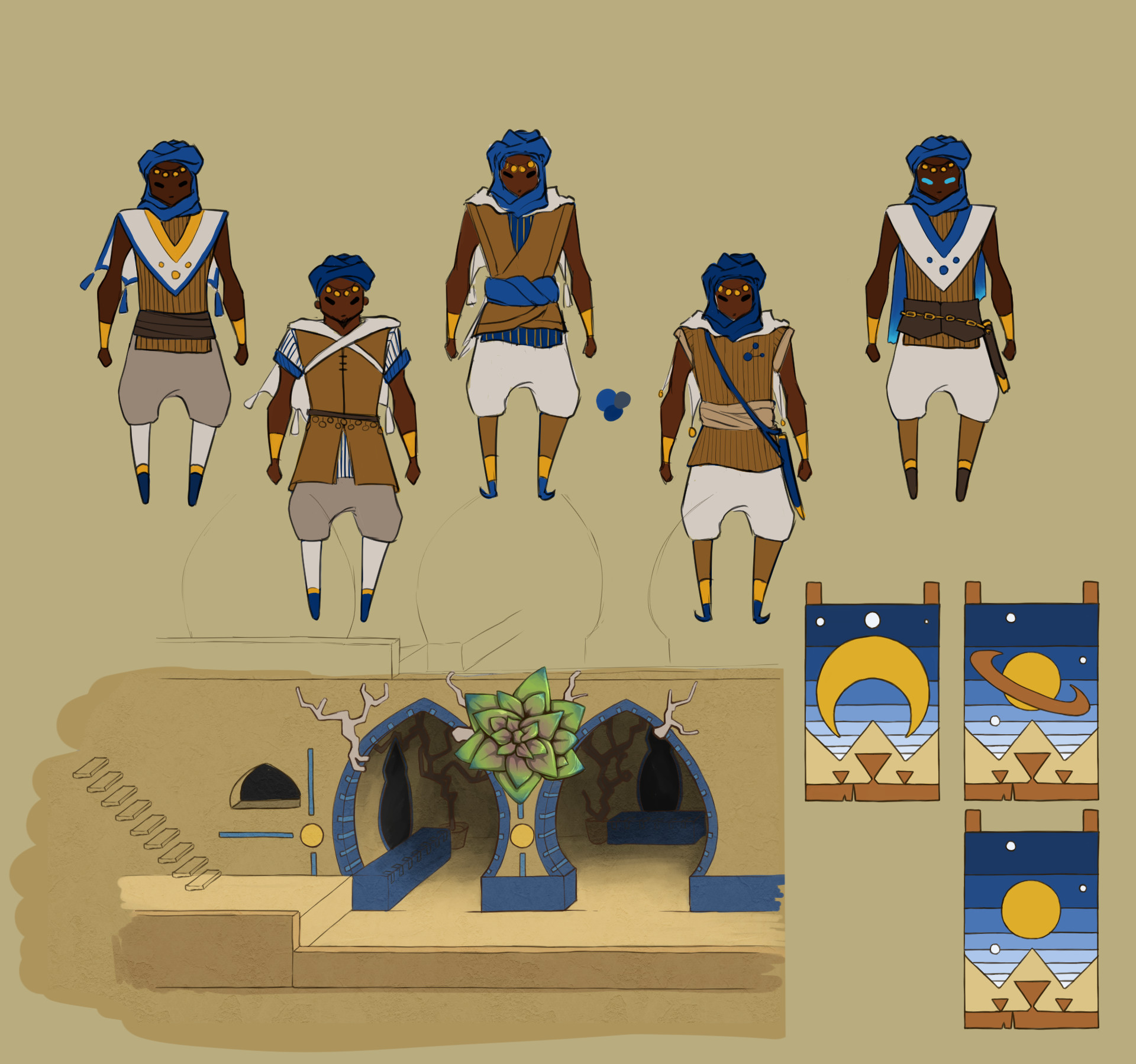 ArtStation - Desert character and theme