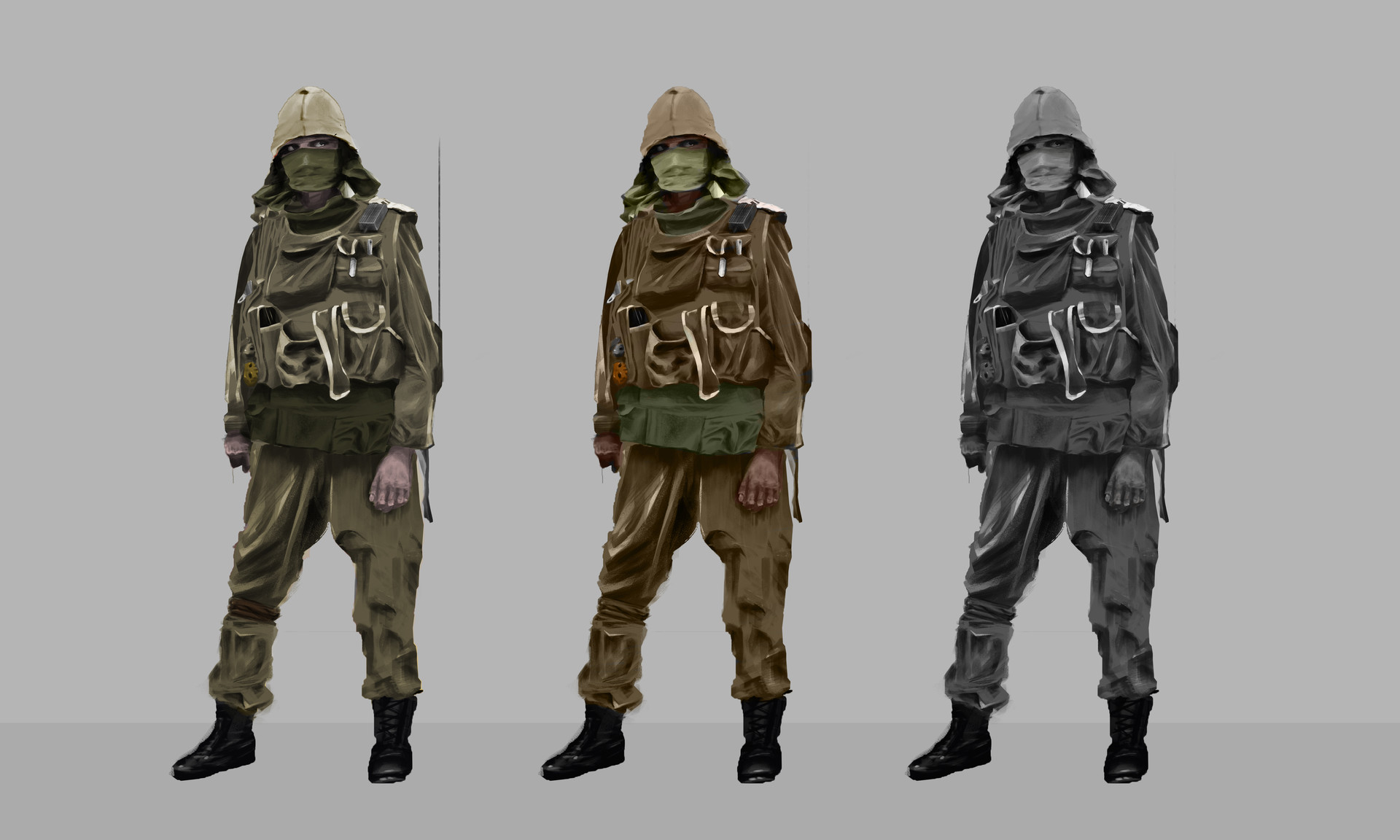 ArtStation - Concept of Soviet Soldier (War in Chechnya )