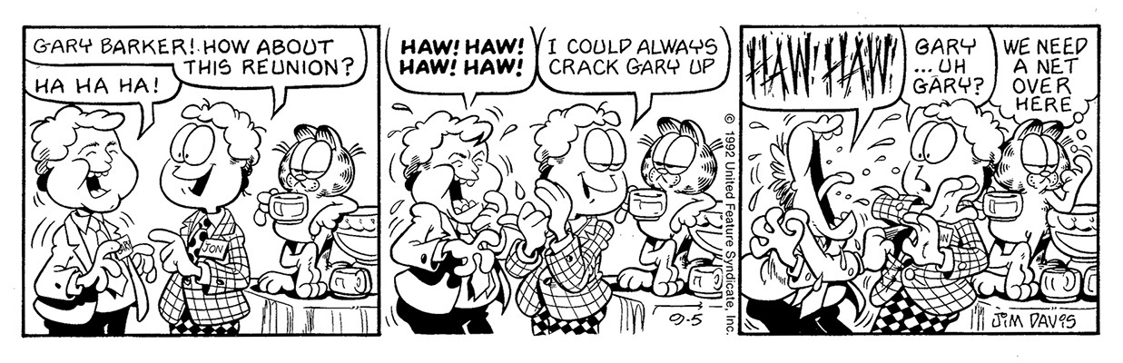 ArtStation - Garfield daily (9-5-1992) Gary Barker cameo